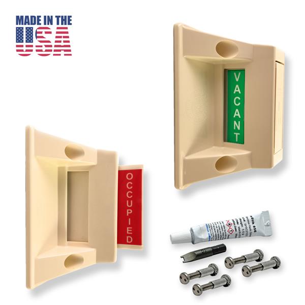 RESTROOM STALL OCCUPANCY INDICATOR (PEEP NO MORE) - OFF-WHITE - Toilet ...