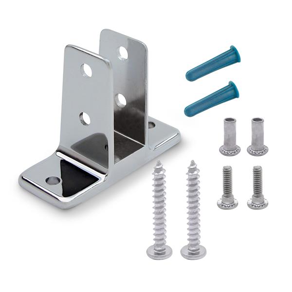 Urinal Screen Brackets for 3/4" - Toilet Partition Hardware - Jacknob